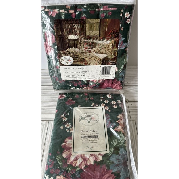 Croscill | Accents | Vintage Croscill Pole Lined Drapes Matching ...